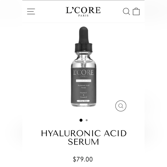 L'Core Paris | Skincare | Lcore Paris Hyaluronic Face Serum | Poshmark